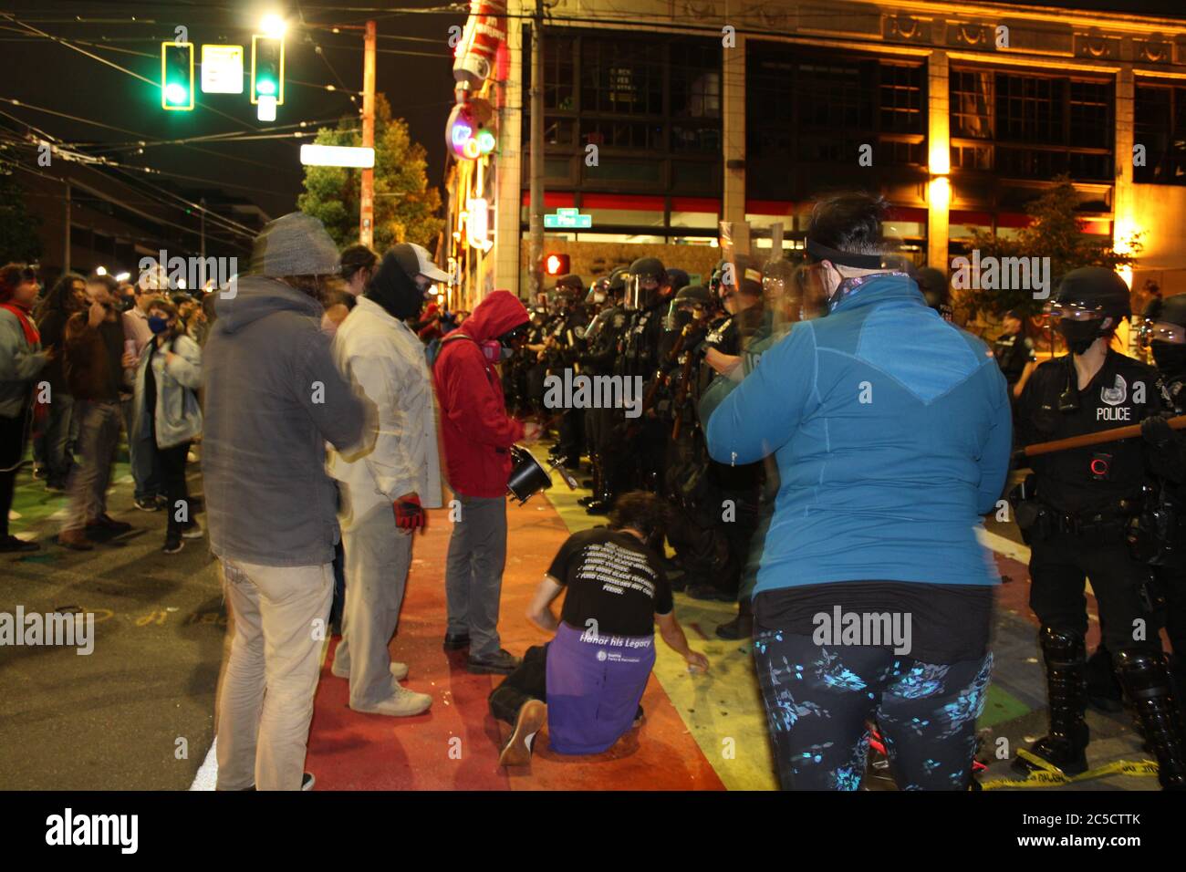 Seattle, Washington, USA. 2nd July, 2020. Mayhem and chaos in the CHAD ...