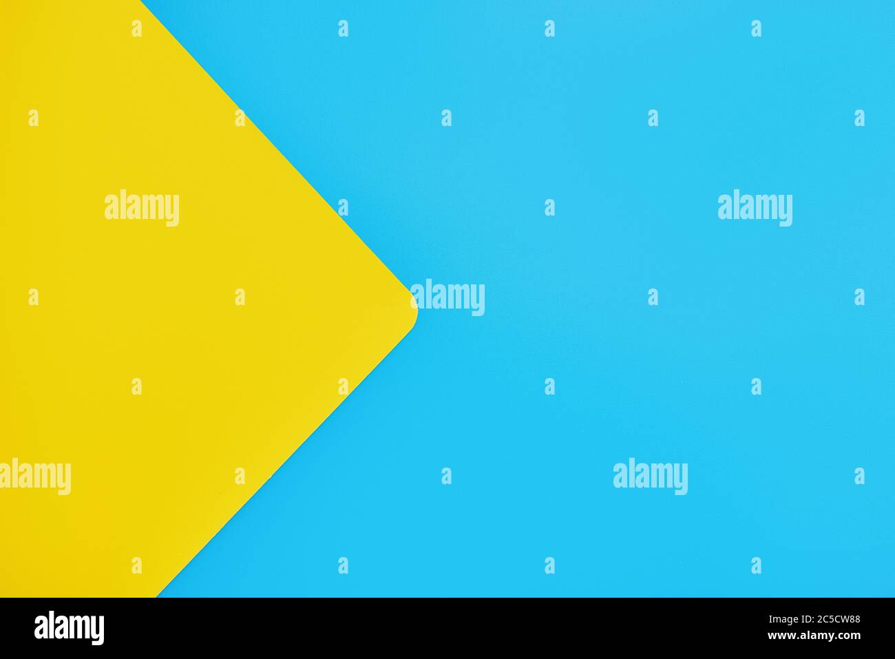 combined background yellow blue. mock up. copyspace Stock Photo - Alamy