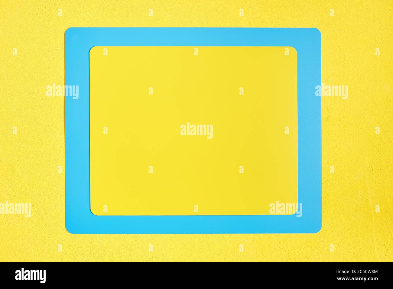 combined background yellow blue. mock up. copyspace Stock Photo - Alamy