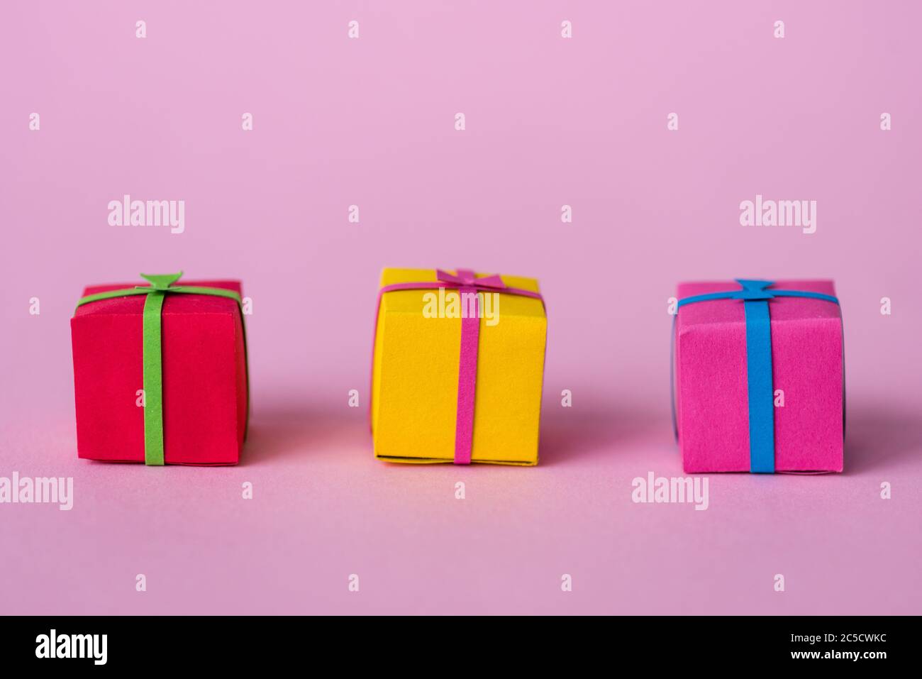 Small colorful gift boxes hi-res stock photography and images - Alamy