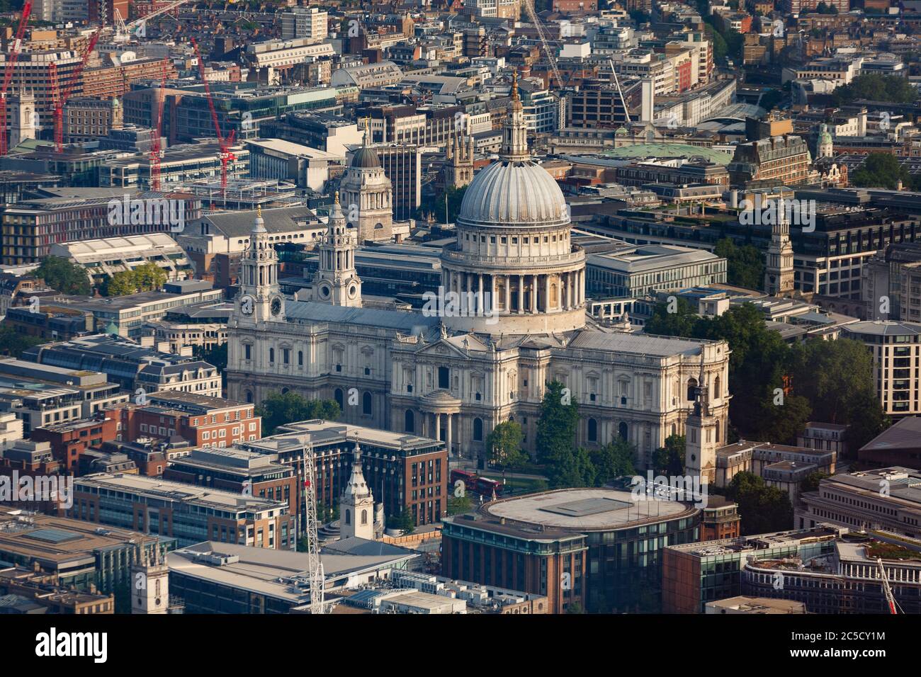 St Paul's Cathedral London aerial view Stock Photo - Alamy