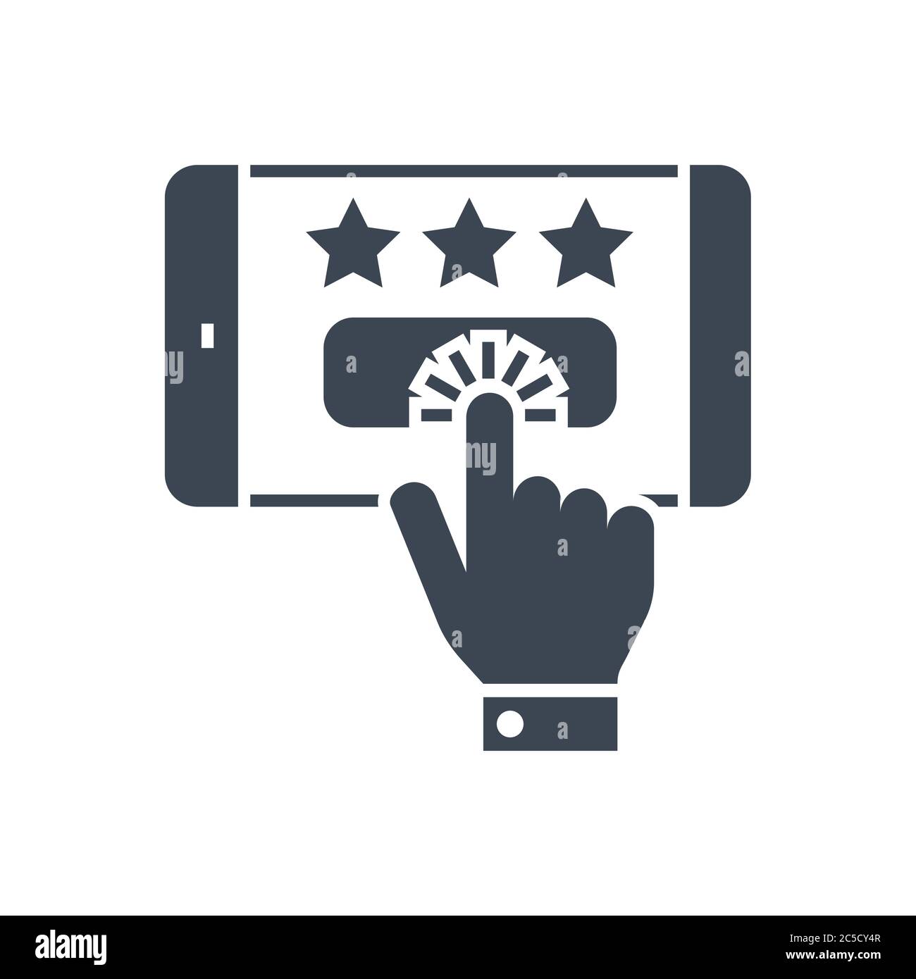 Rating survey glyph icon Cut Out Stock Images & Pictures - Alamy