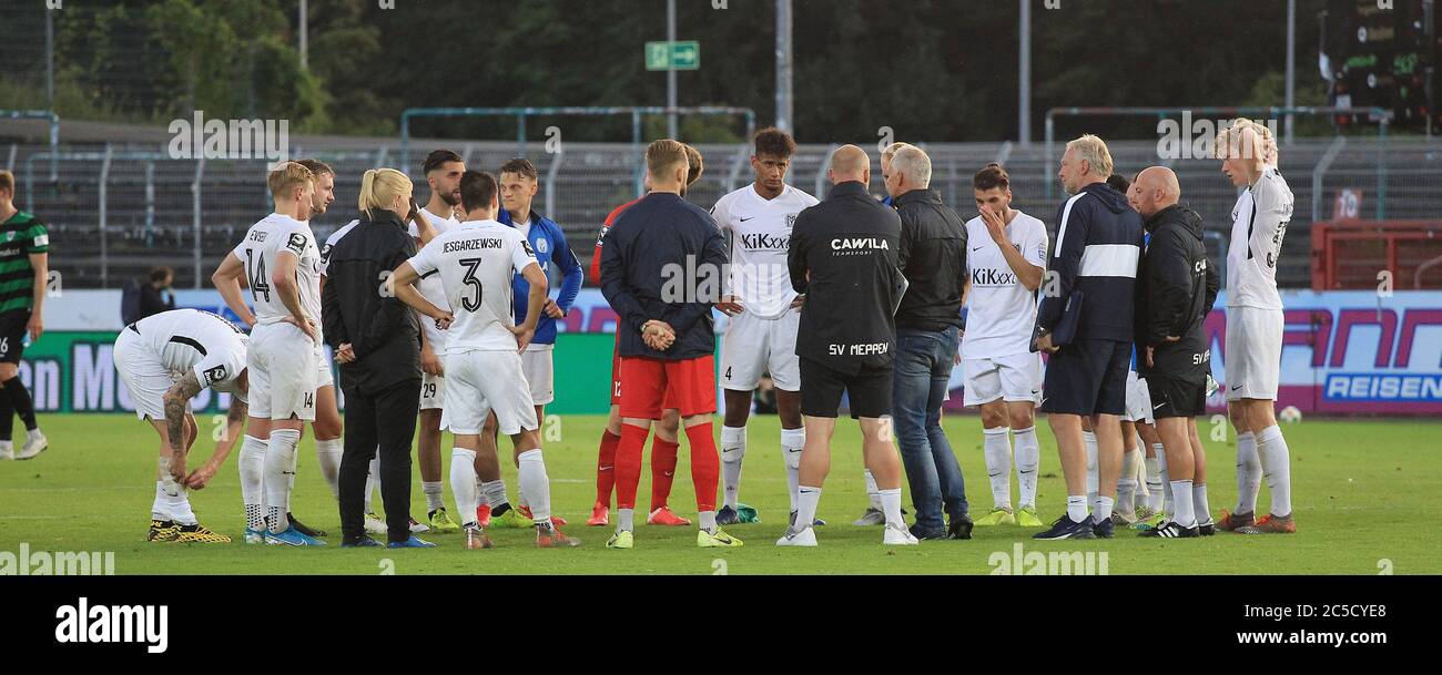 firo: 01.07.2020 Football, 2019/2020, 3rd Bundesliga, 37th matchday: SC ...