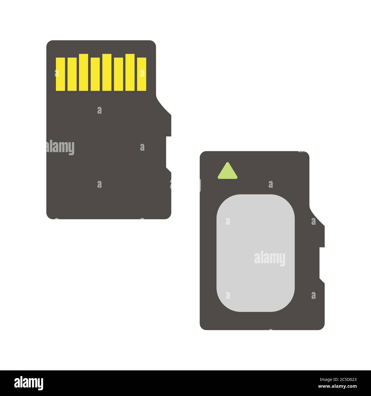 USB flash memory drive on white background. Vector illustration in ...