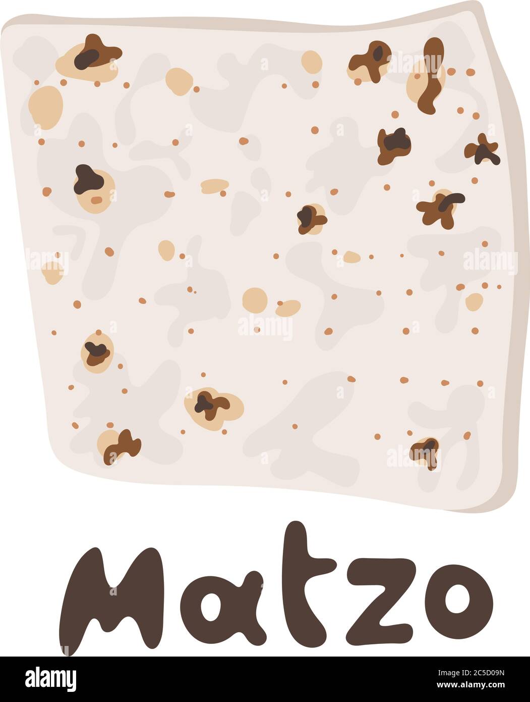 Jewish matzah bread vector illustration. Traditional matzoh pesach food ...