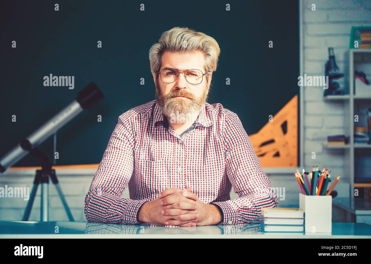 High school teacher giving lesson hi-res stock photography and images ...