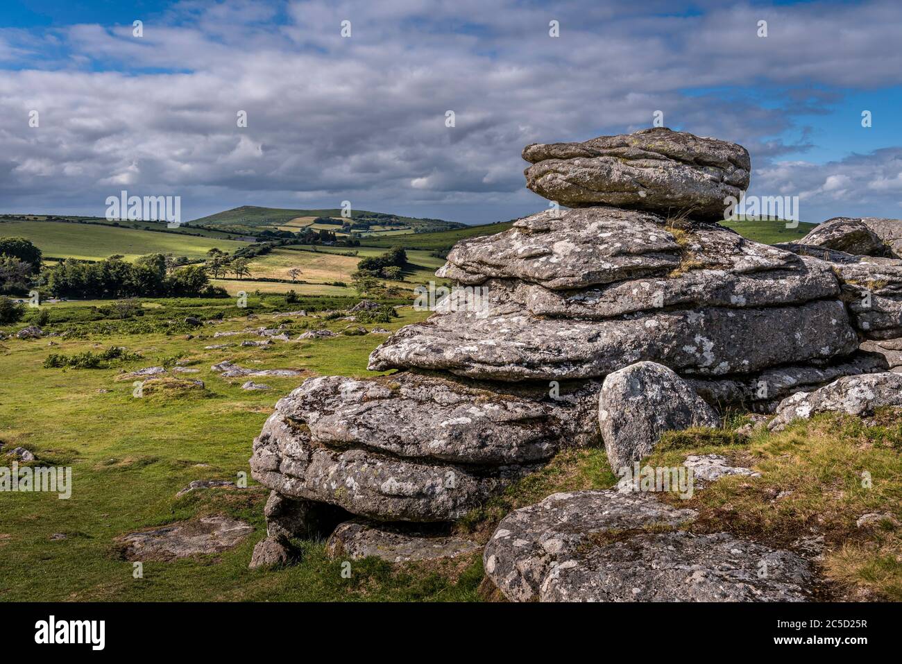 Hound Tor in Dartmoor National Park, devon Stock Photo - Alamy