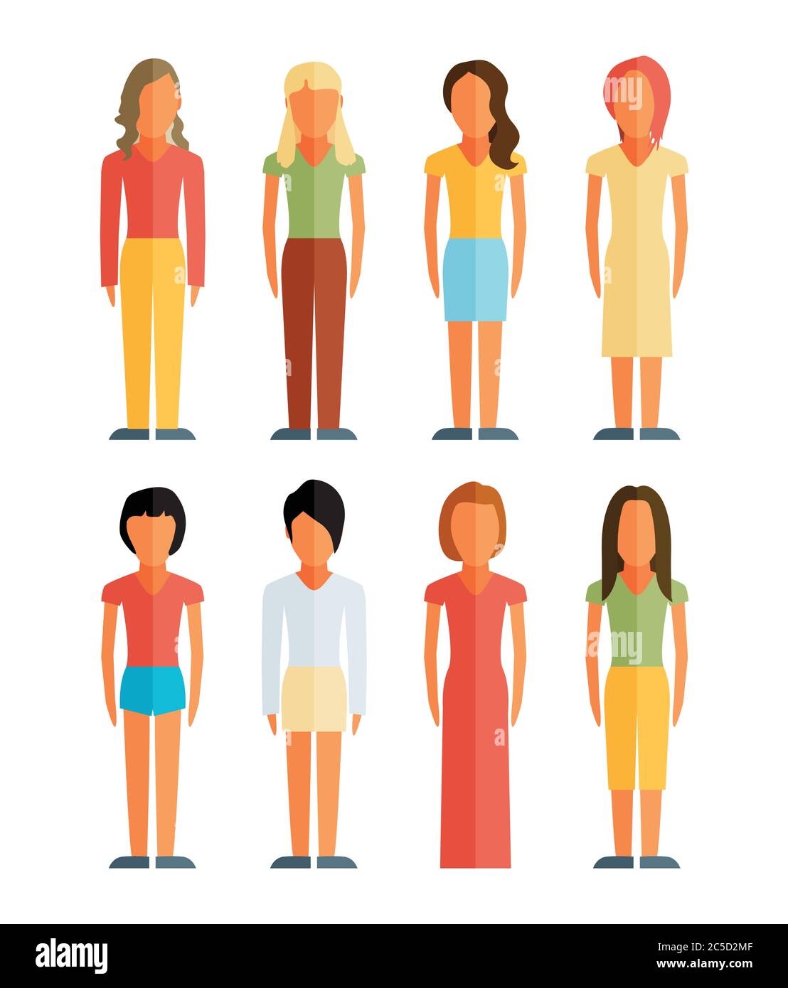 Flat style people figures icons Stock Vector Image & Art - Alamy