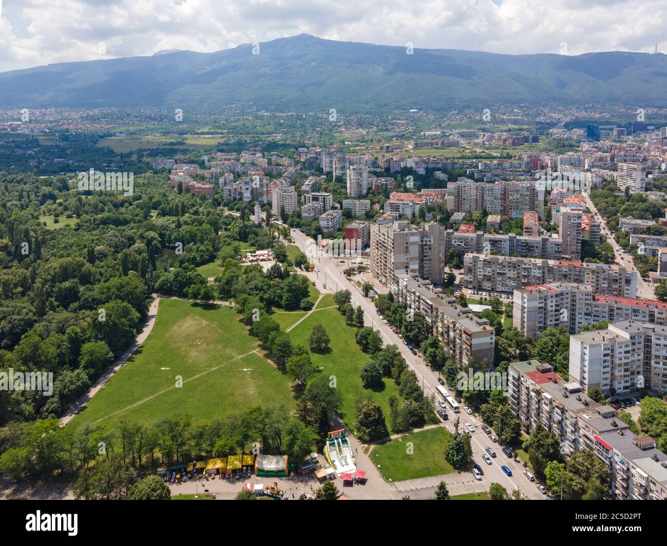 Aerial view of city of Sofia near South Park, Bulgaria Stock Photo - Alamy