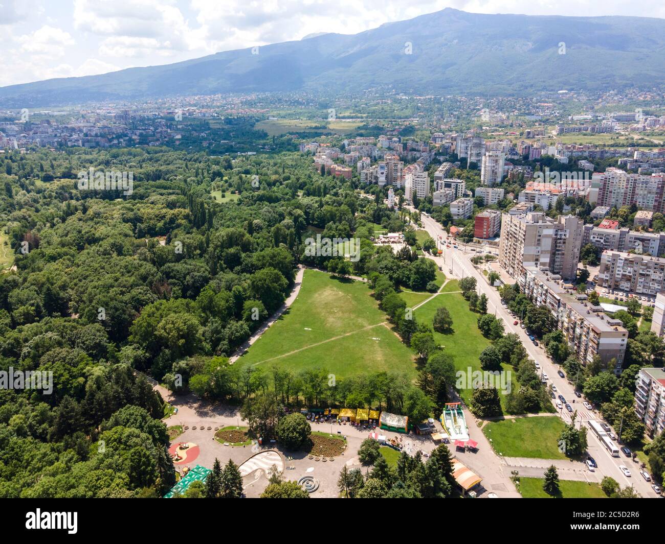 Aerial view of city of Sofia near South Park, Bulgaria Stock Photo - Alamy