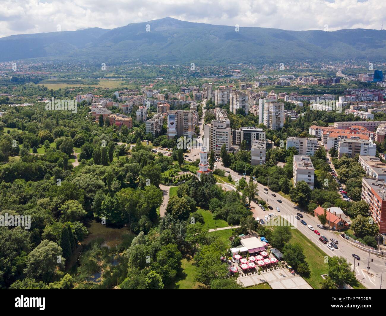 Aerial view of city of Sofia near South Park, Bulgaria Stock Photo - Alamy