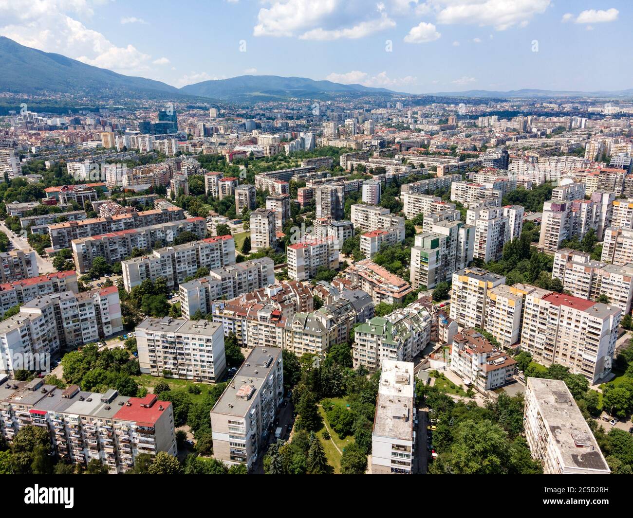 Aerial view of city of Sofia near South Park, Bulgaria Stock Photo - Alamy