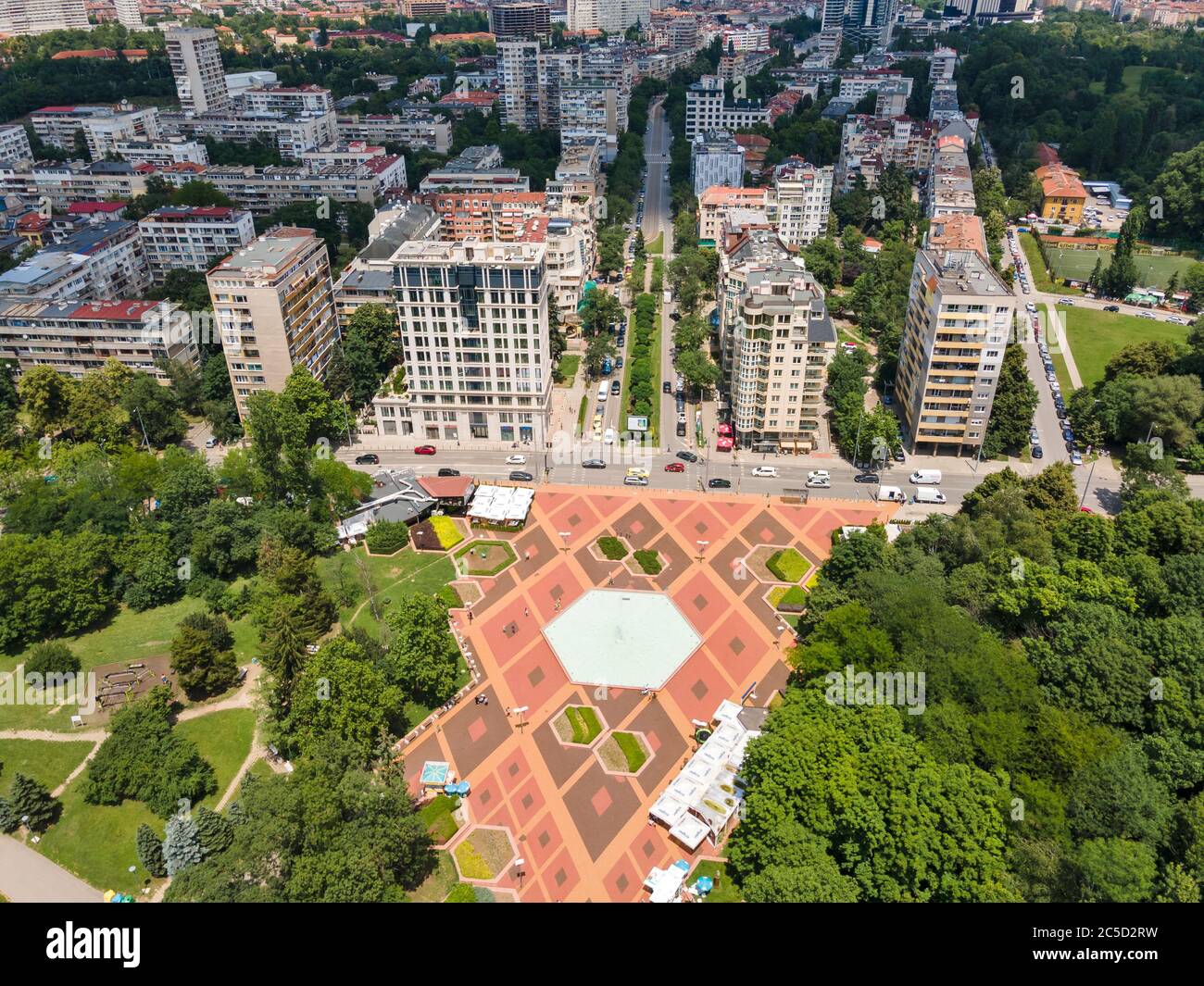 Aerial view of city of Sofia near South Park, Bulgaria Stock Photo - Alamy