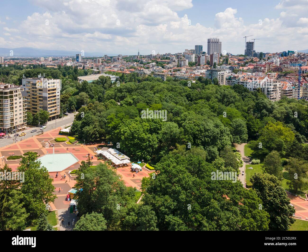 Aerial view of city of Sofia near South Park, Bulgaria Stock Photo - Alamy