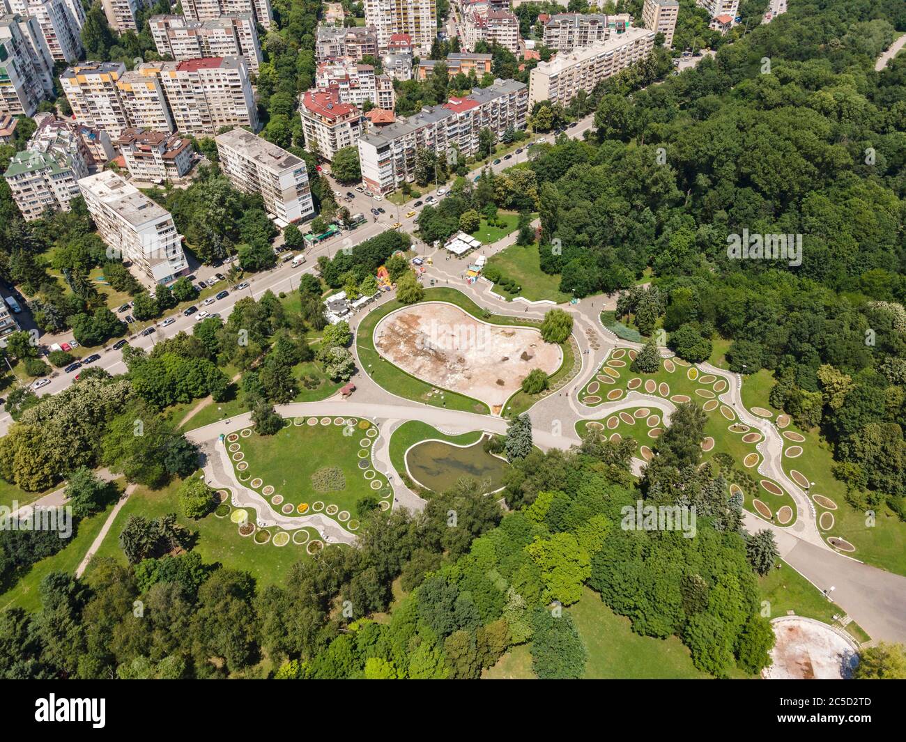 Aerial view of city of Sofia near South Park, Bulgaria Stock Photo - Alamy