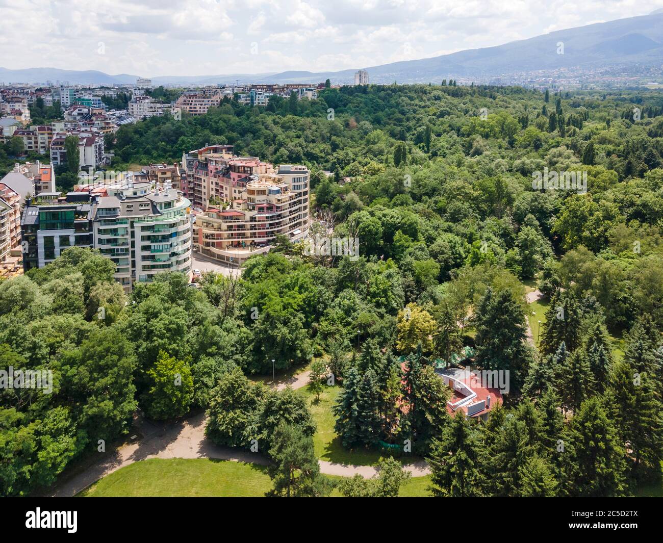 Aerial view of city of Sofia near South Park, Bulgaria Stock Photo - Alamy