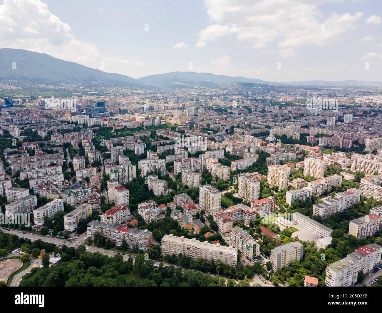 Aerial view of city of Sofia near South Park, Bulgaria Stock Photo - Alamy