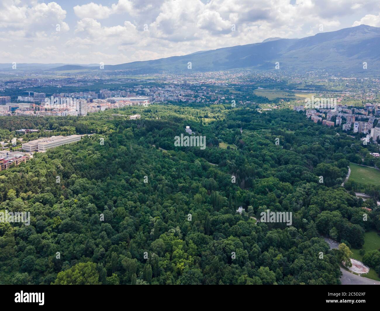 Aerial view of city of Sofia near South Park, Bulgaria Stock Photo - Alamy