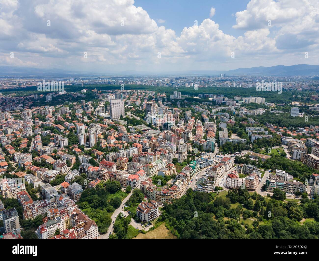 Aerial view of city of Sofia near South Park, Bulgaria Stock Photo - Alamy