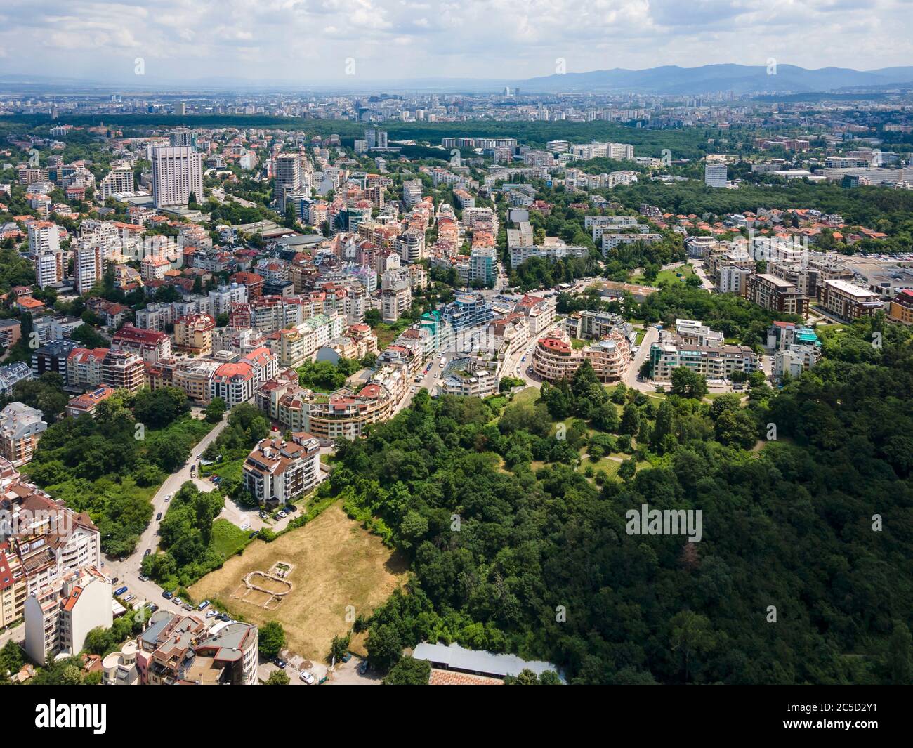 Aerial view of city of Sofia near South Park, Bulgaria Stock Photo - Alamy