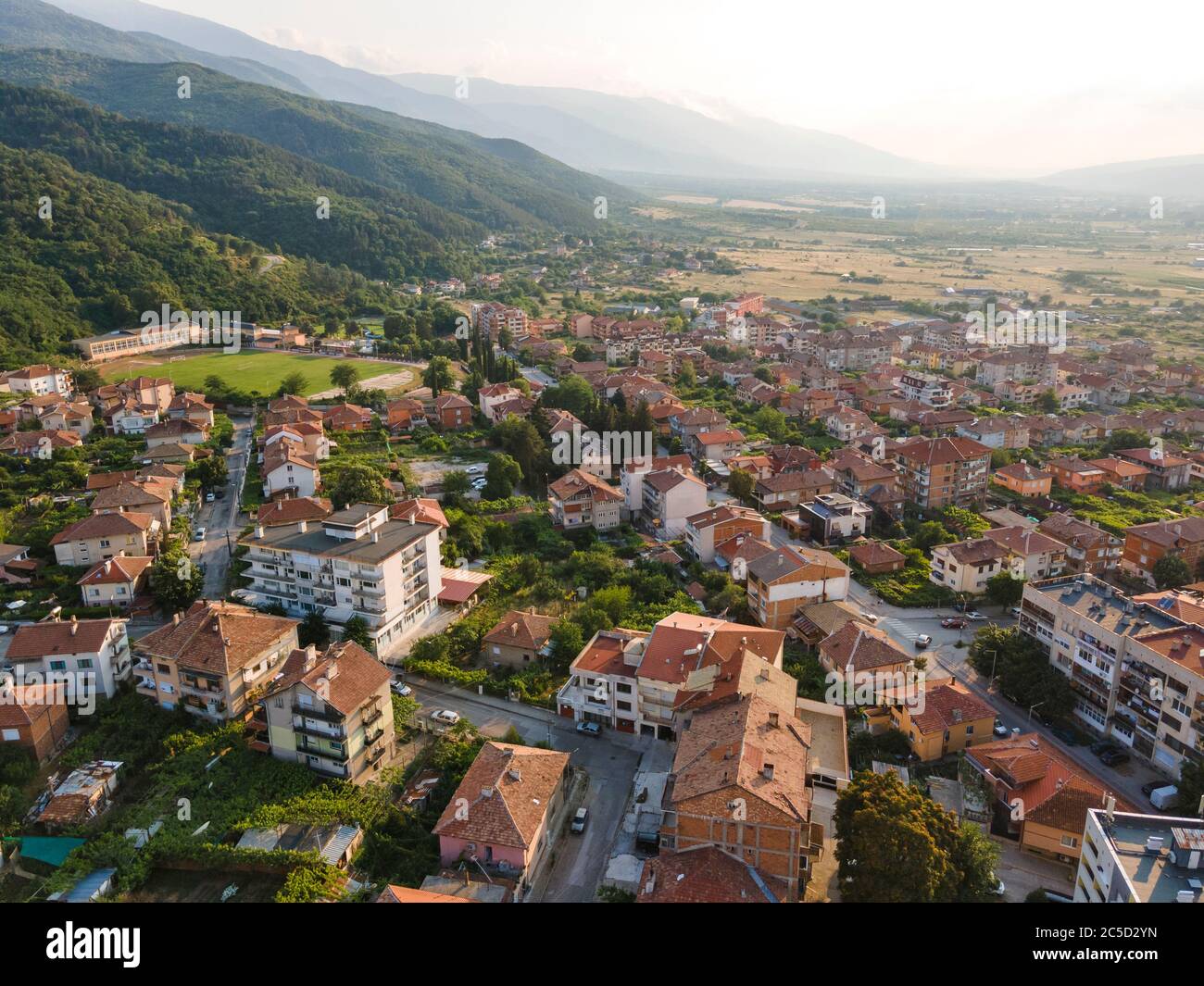 Aerial view of town of Petrich, Blagoevgrad region, Bulgaria Stock Photo - Alamy