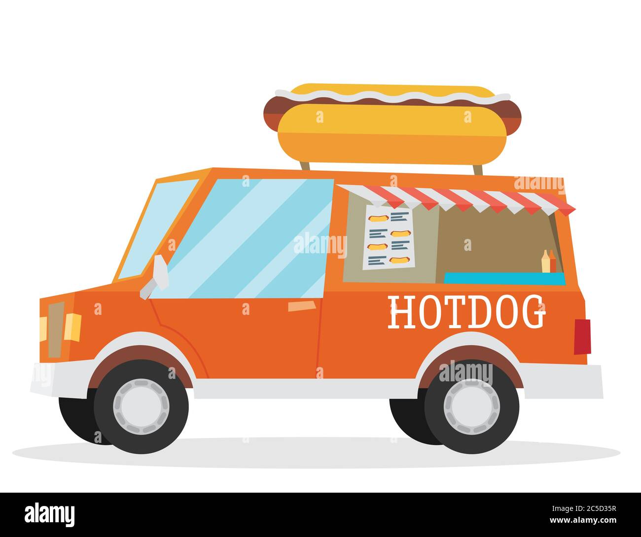 Burger fast food van Stock Vector Images - Alamy