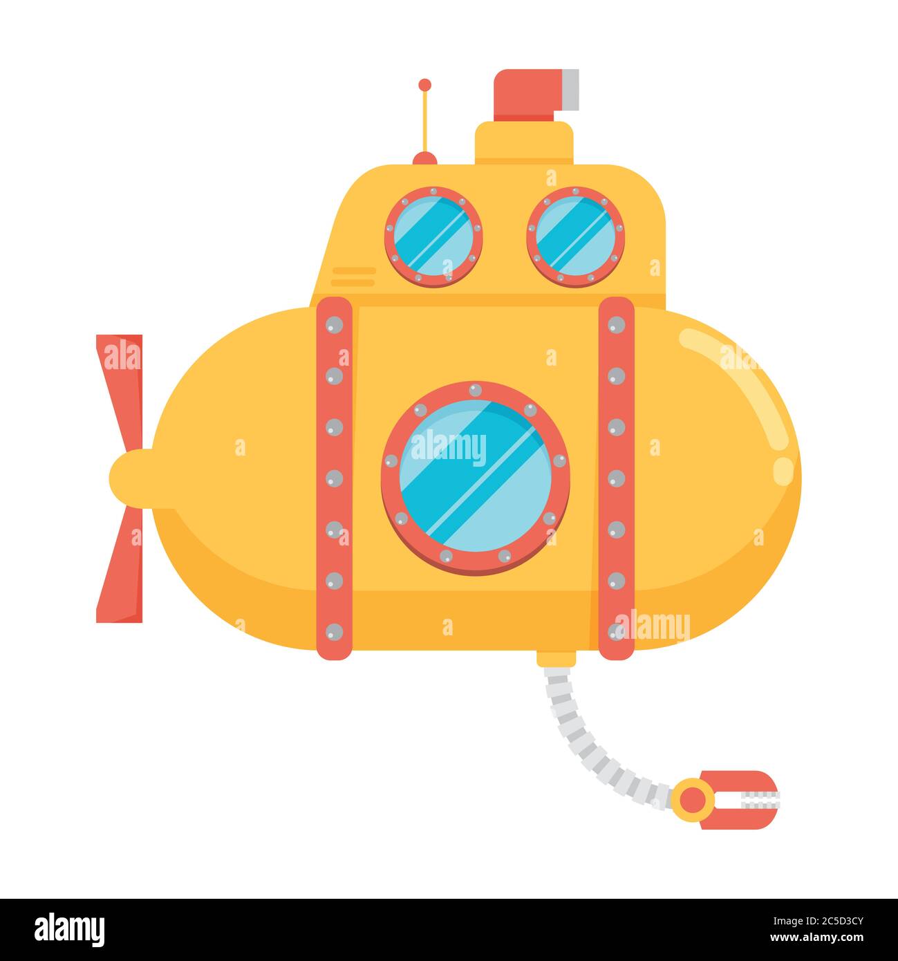 The sea shadow submarine Stock Vector Images - Alamy