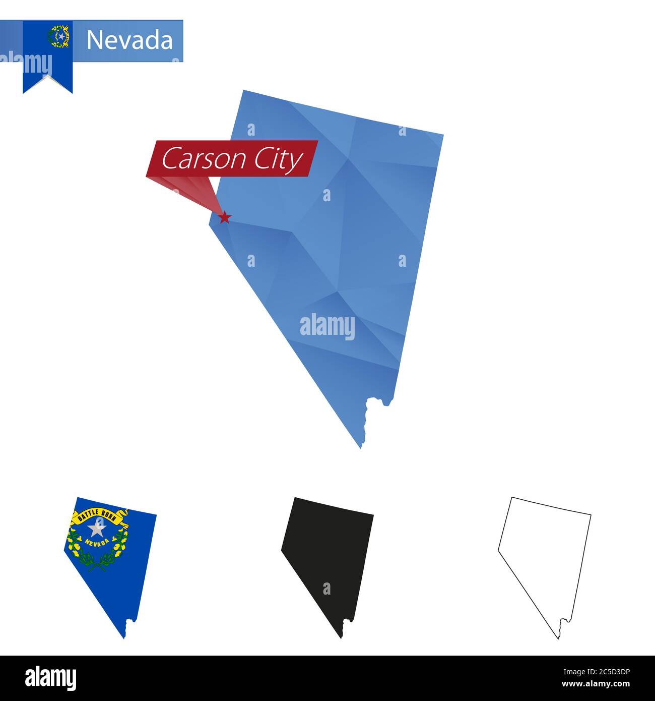 Map of carson city hi-res stock photography and images - Alamy