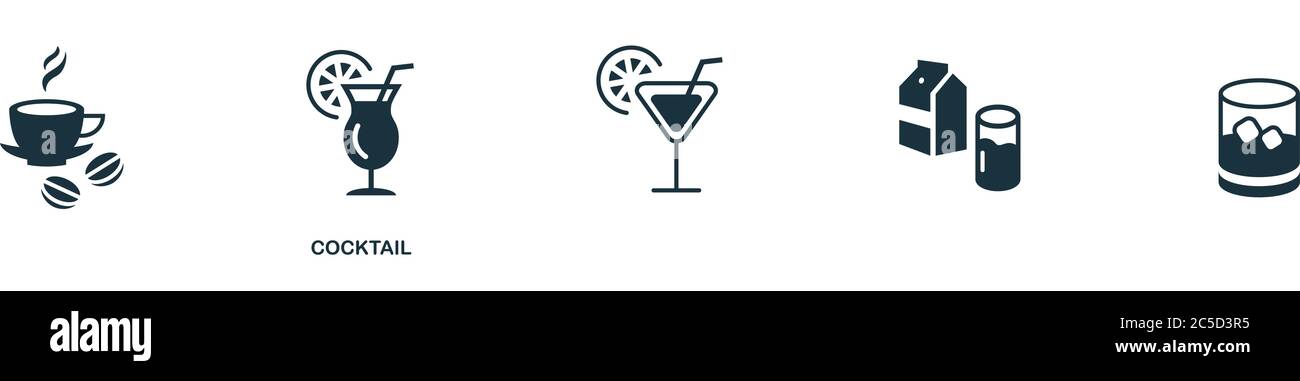 Cocktail icon. Simple element from drinks collection. Creative Cocktail ...