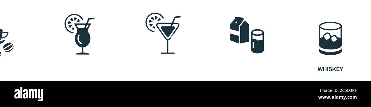 Whiskey icon. Simple element from drinks collection. Creative Whiskey ...