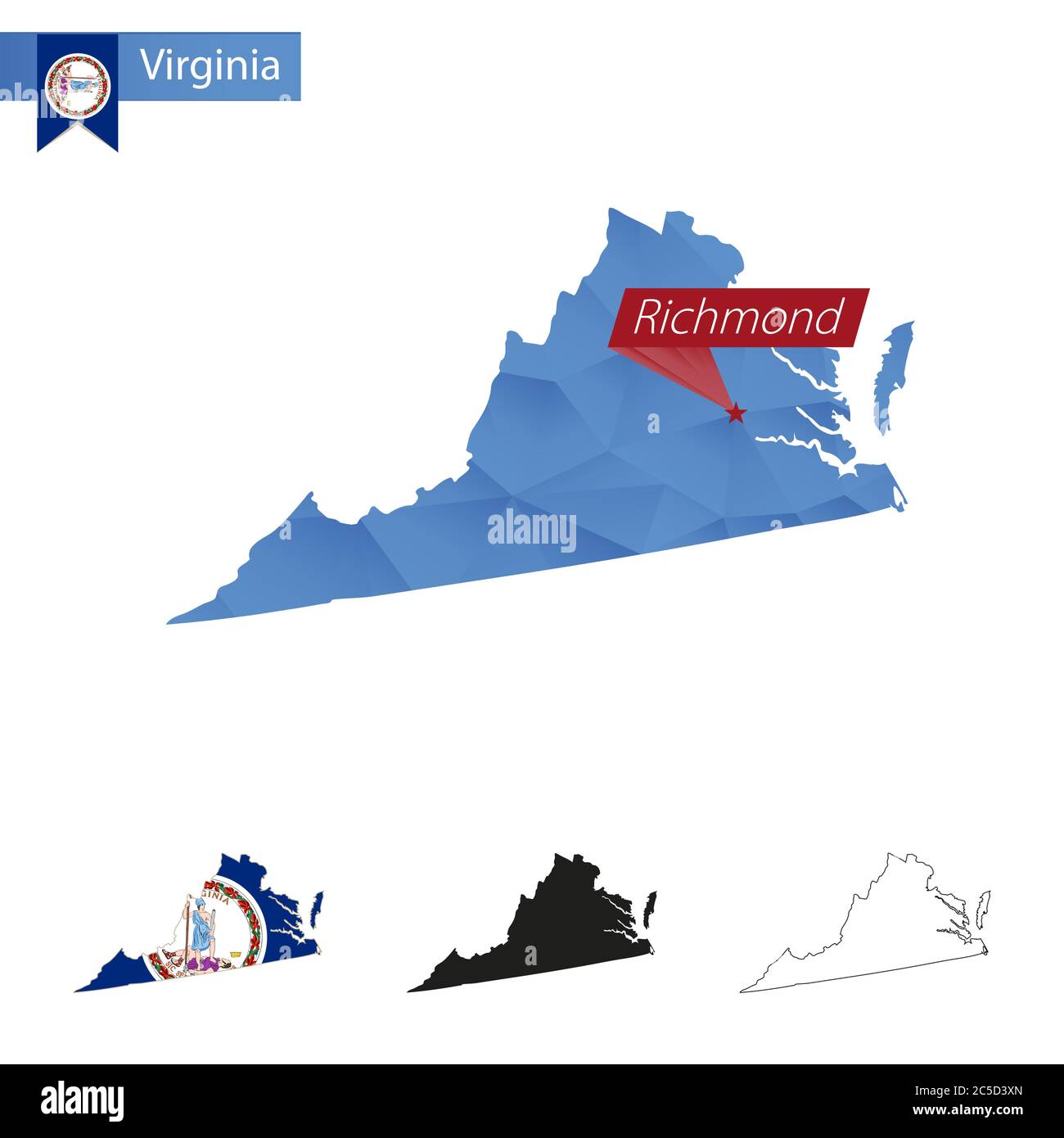 Richmond virginia map Stock Vector Images - Alamy