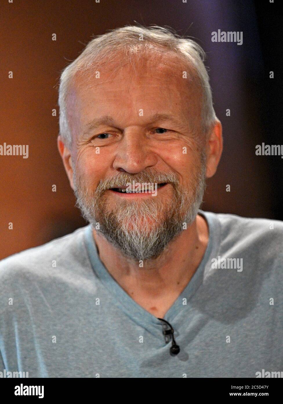 Brno, Czech Republic. 01st July, 2020. Writer Jan Novak smiles during ...