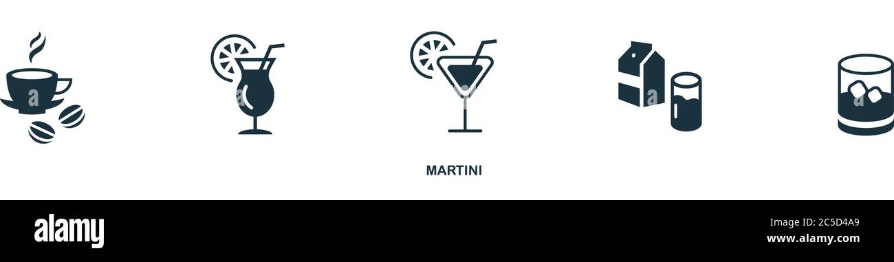 Martini icon. Simple element from drinks collection. Creative Martini ...