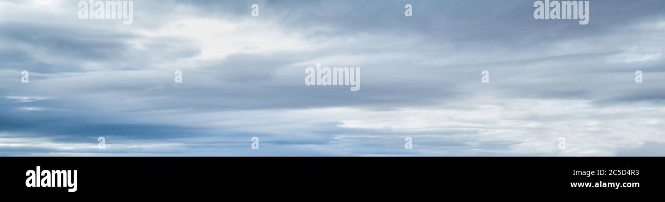 Clouds in the overcast sky view. Climate, environment and weather ...