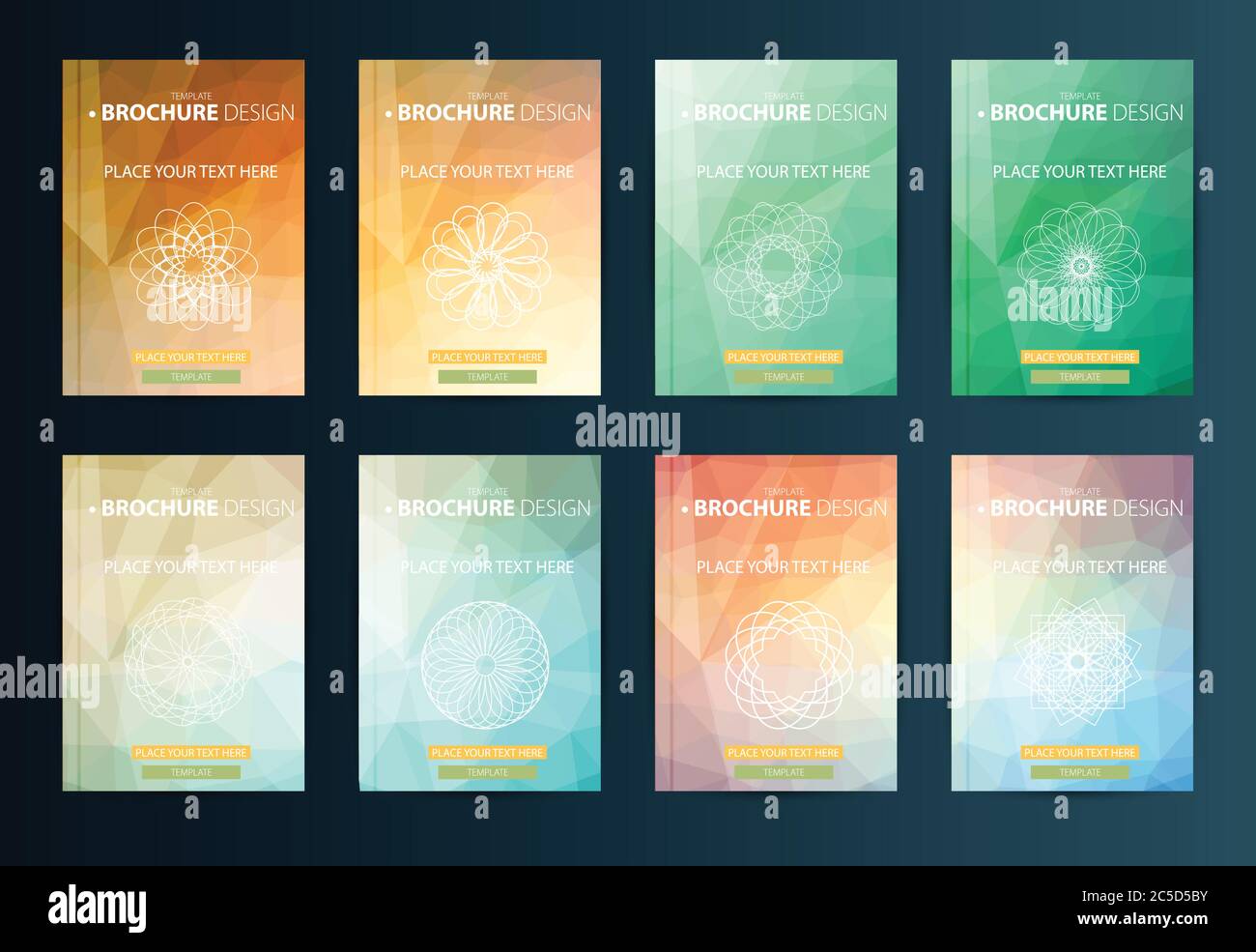 Brochure Design Template. Geometric shapes, Abstract Modern Backgrounds ...