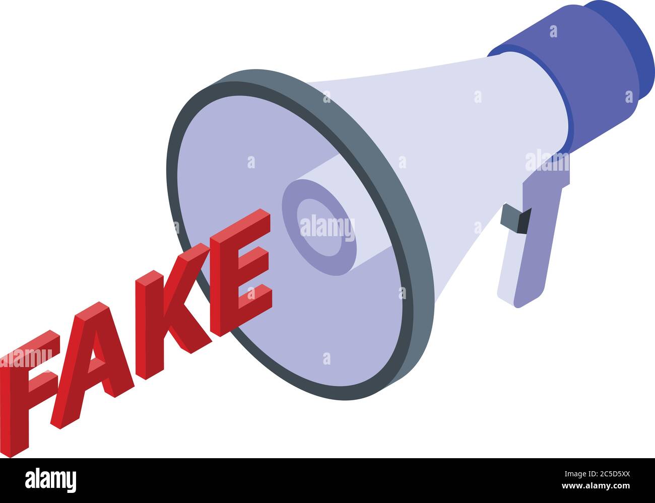 Man megaphone newspaper Stock Vector Images - Alamy