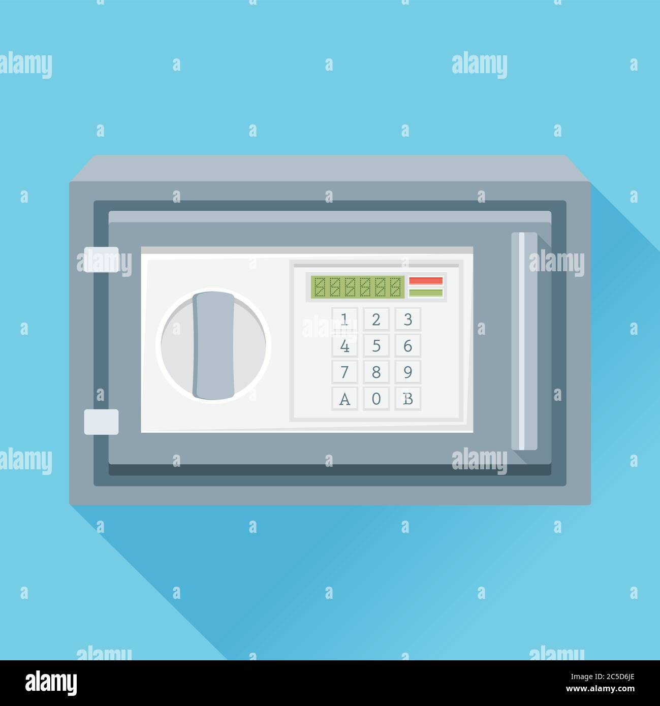 Vector EPS10 flat concept safe Stock Vector Image & Art - Alamy