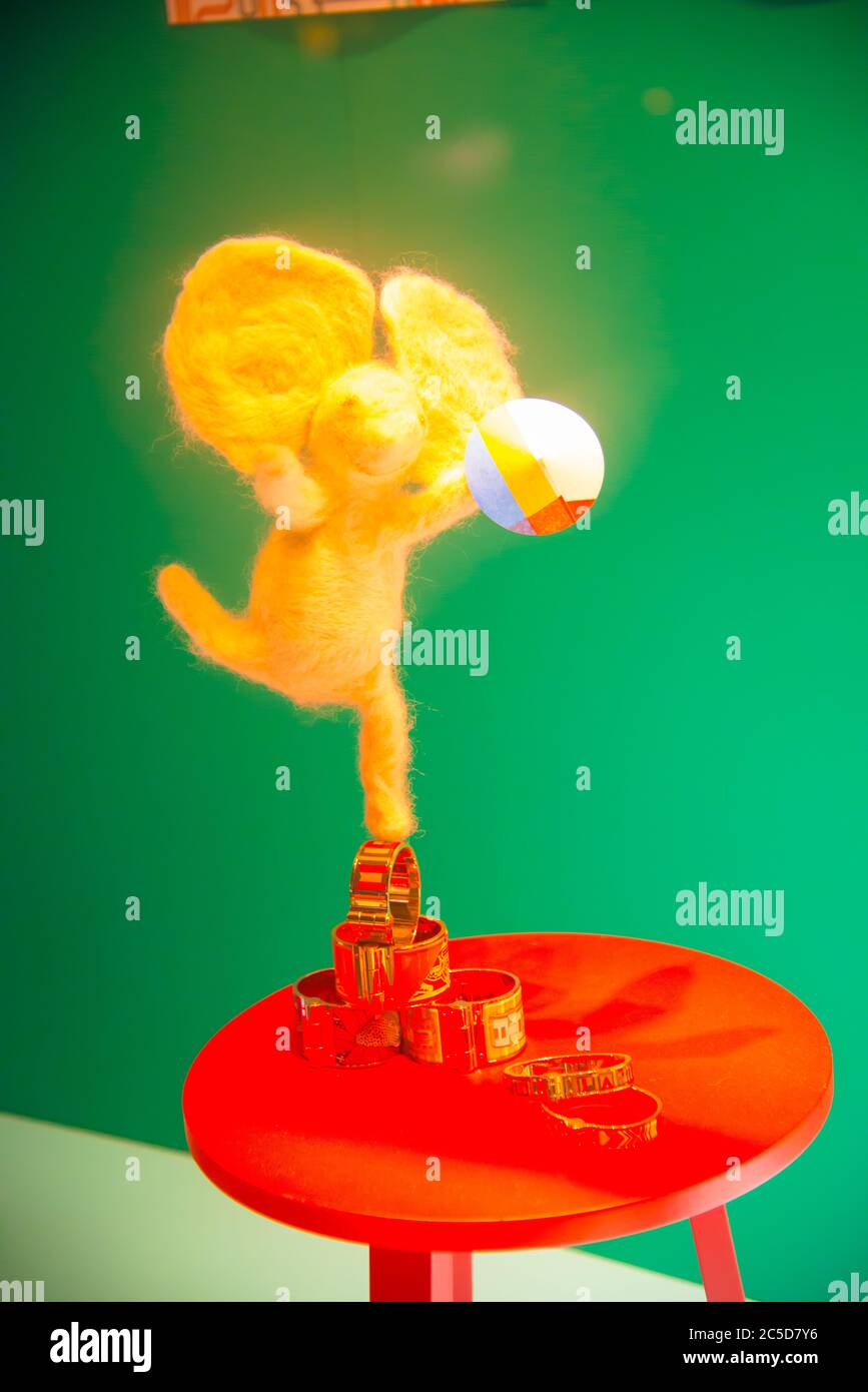 Els Enchants market located in Barcelona, Spain. Barcelona is full of ...