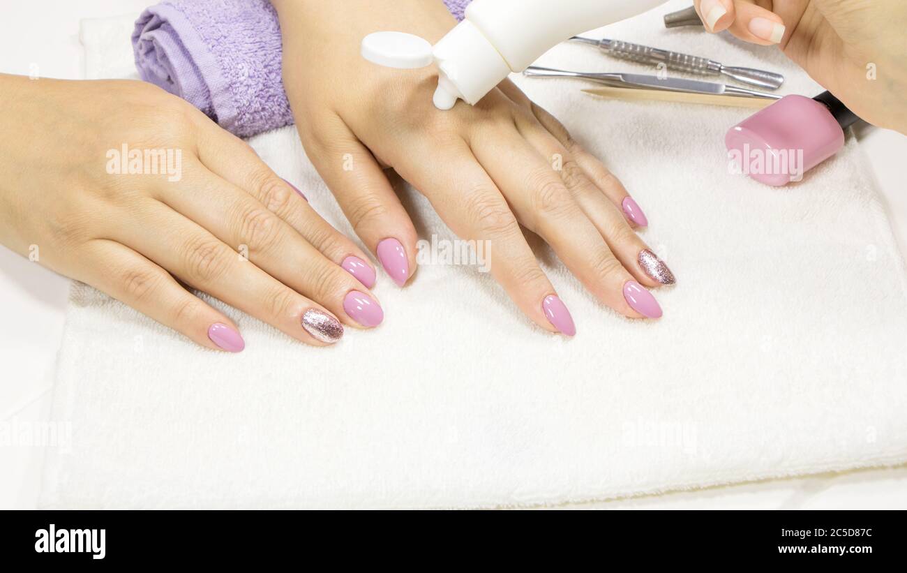 Moisturizing procedure hi-res stock photography and images - Alamy