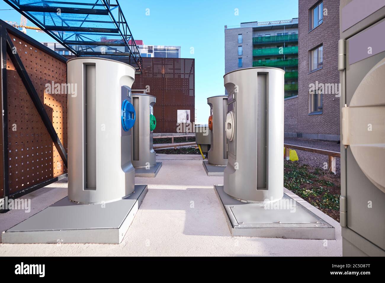 Automated waste collection systems in Finland Stock Photo - Alamy