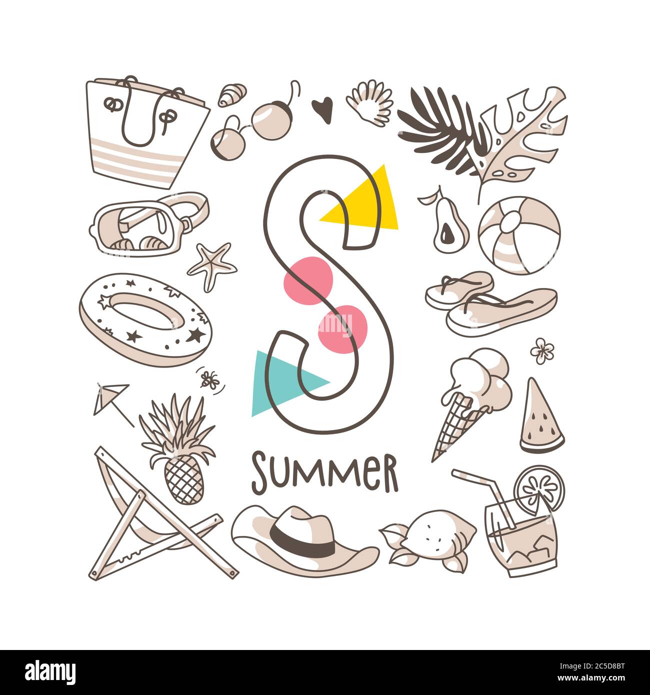 Cute Doodle Art Letter