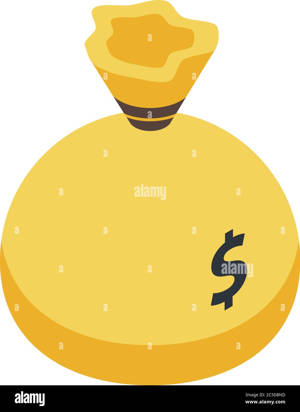 Laundering money bag icon Stock Vector Images - Alamy