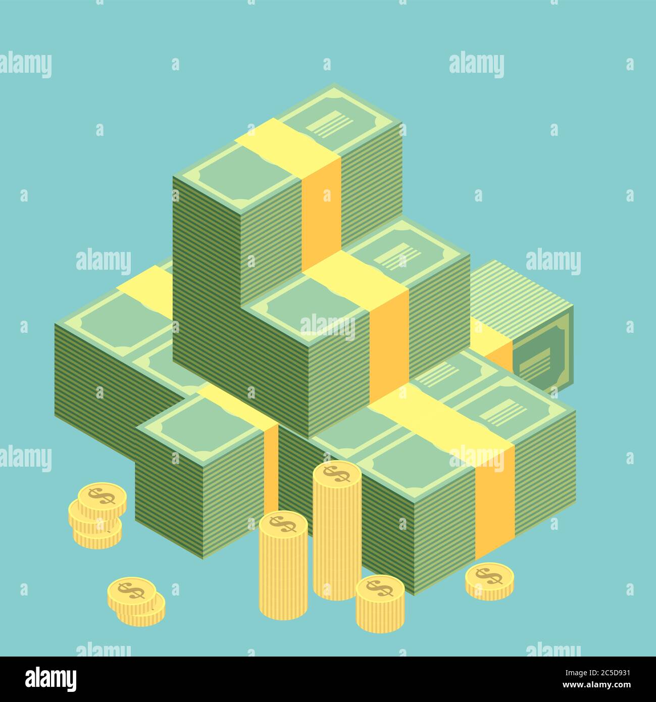 10 dollar bill stack hi-res stock photography and images - Alamy