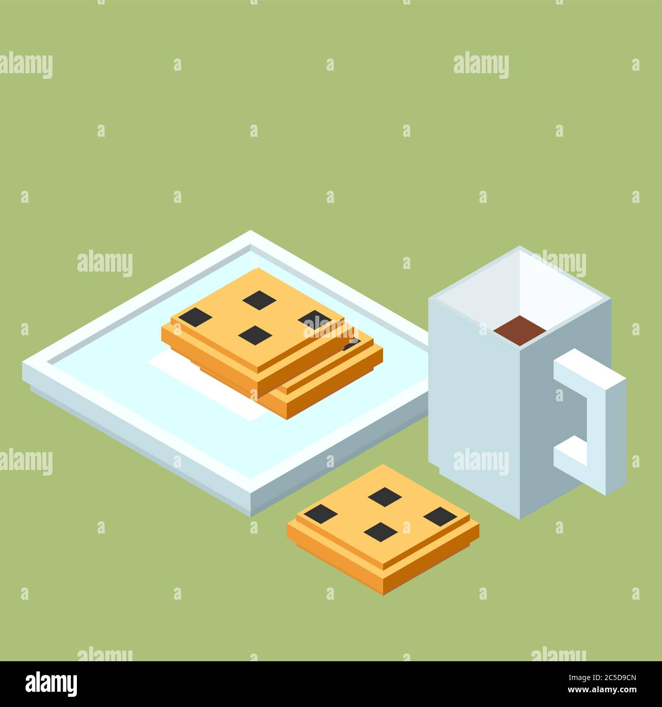 Food cup tea homemade Stock Vector Images - Alamy