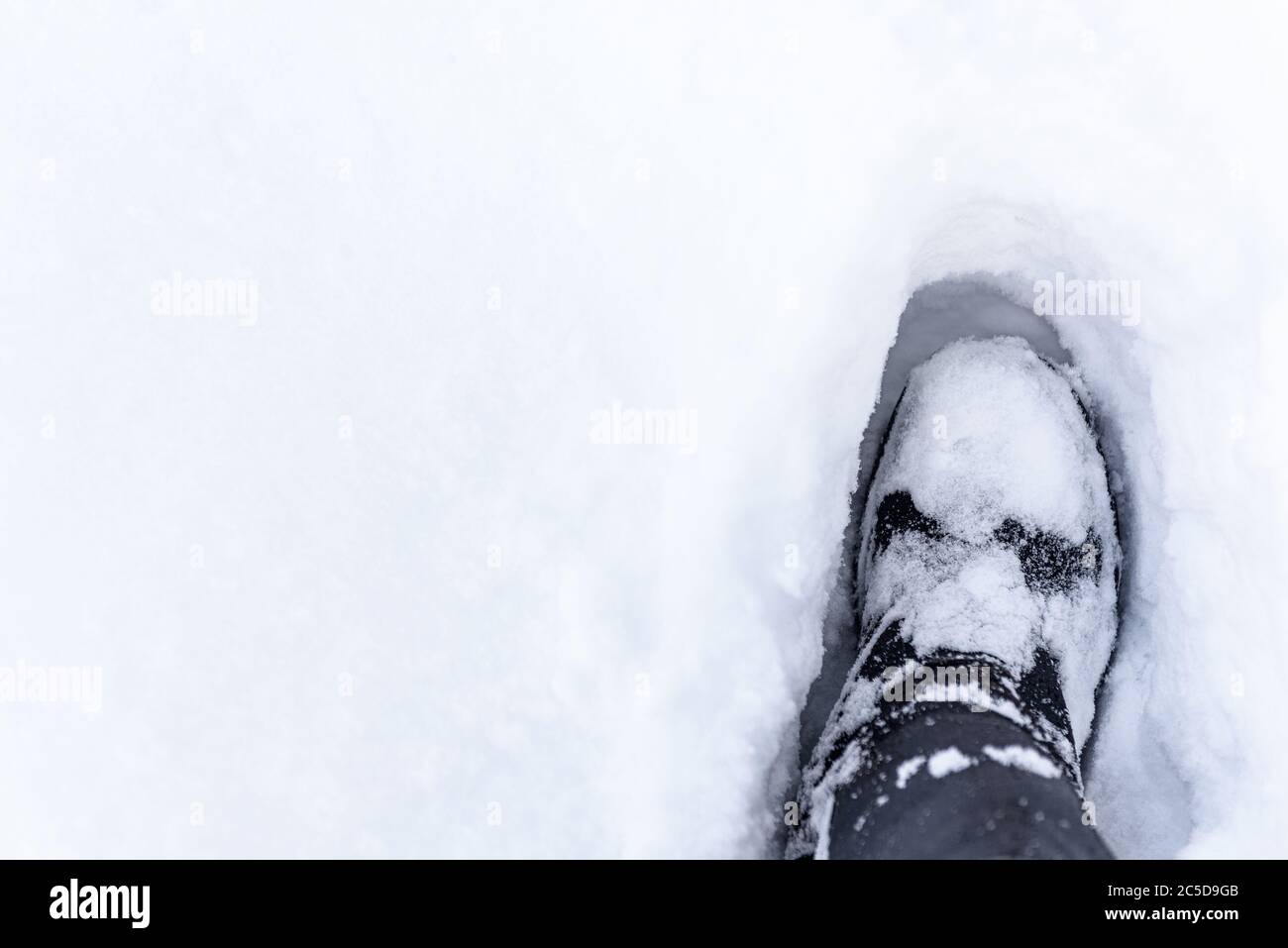 Boot tracks in snow hi-res stock photography and images - Alamy