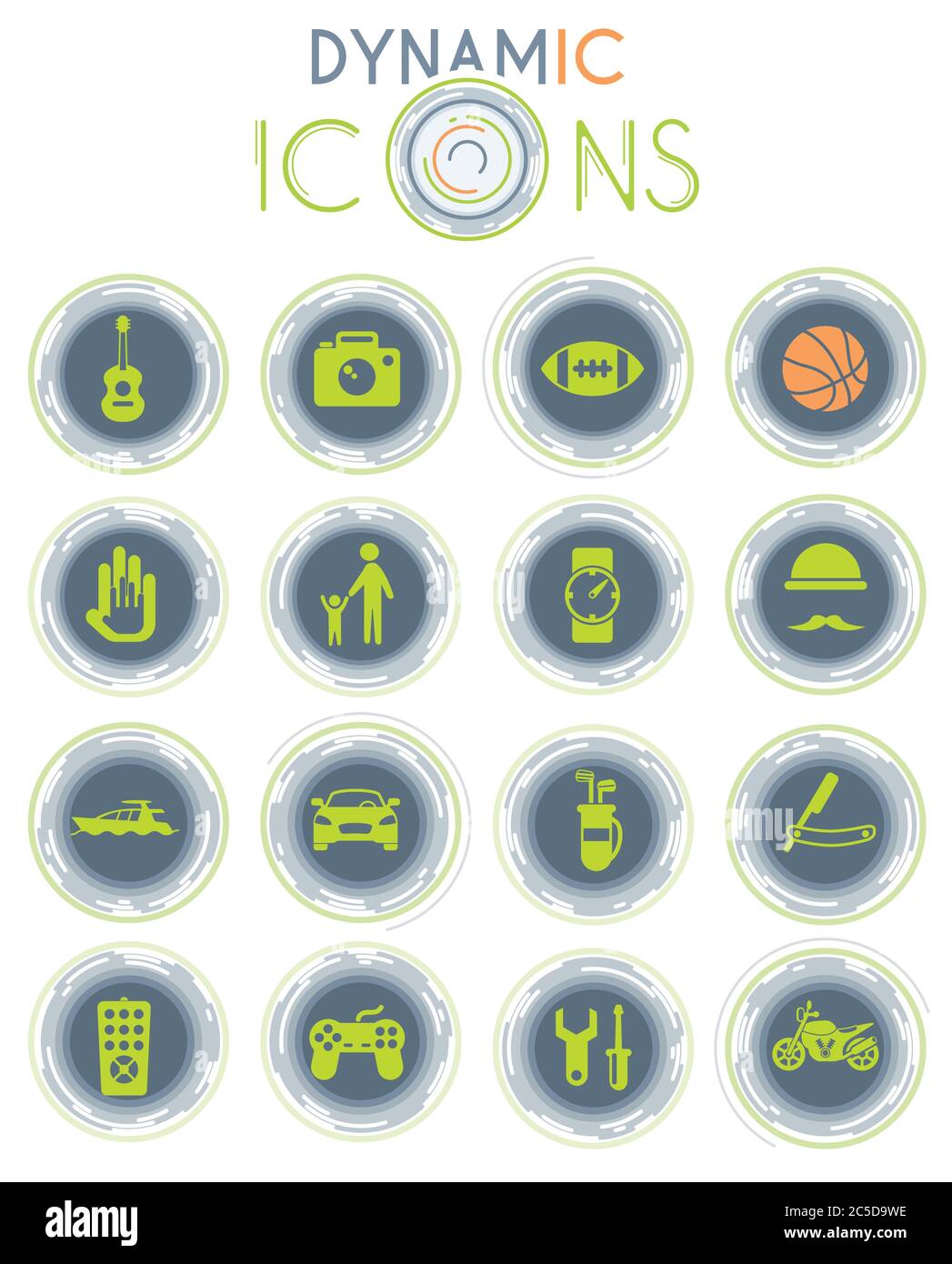 father day dynamic icons Stock Vector Image & Art - Alamy