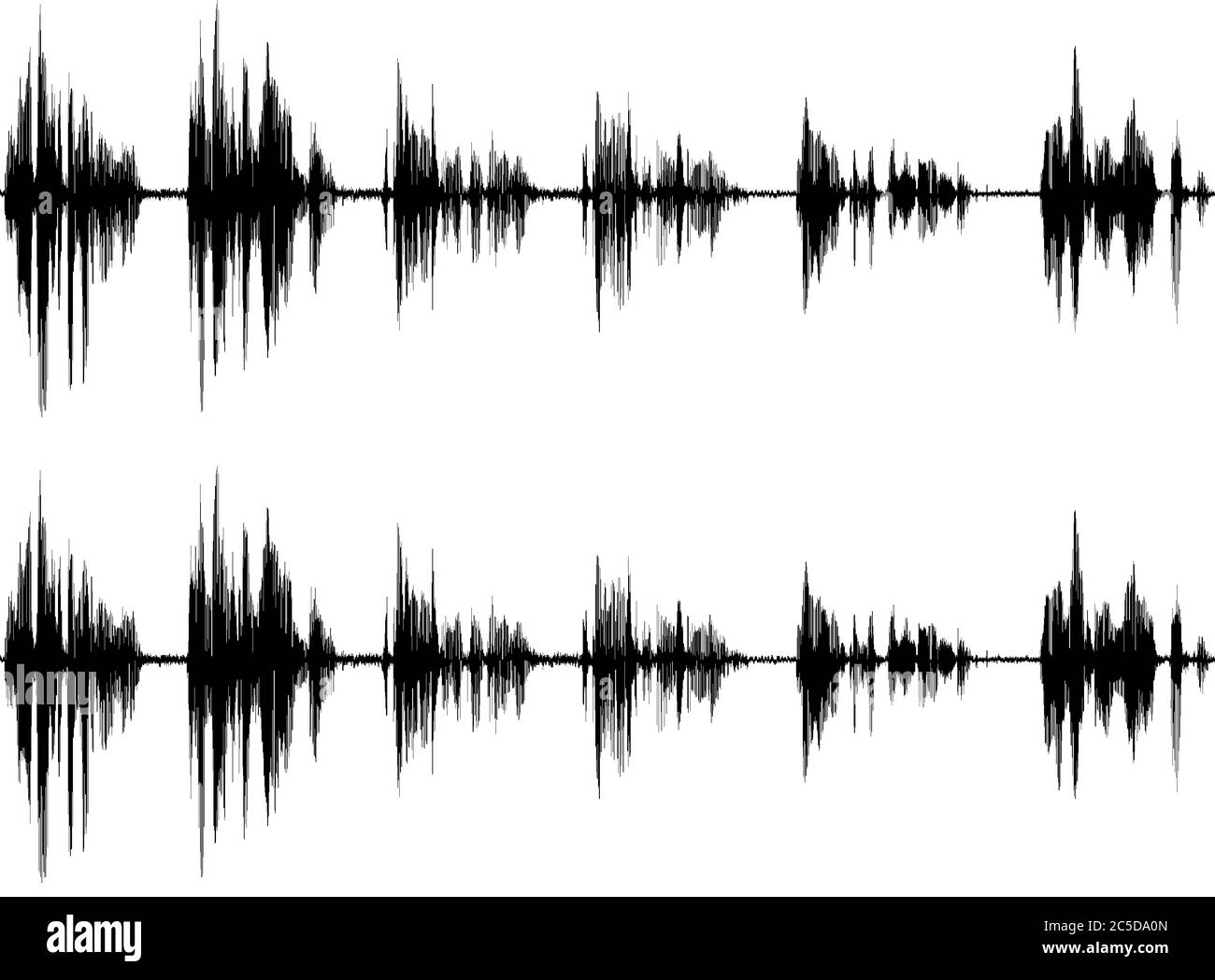 Audio sound wave graph Cut Out Stock Images & Pictures - Alamy