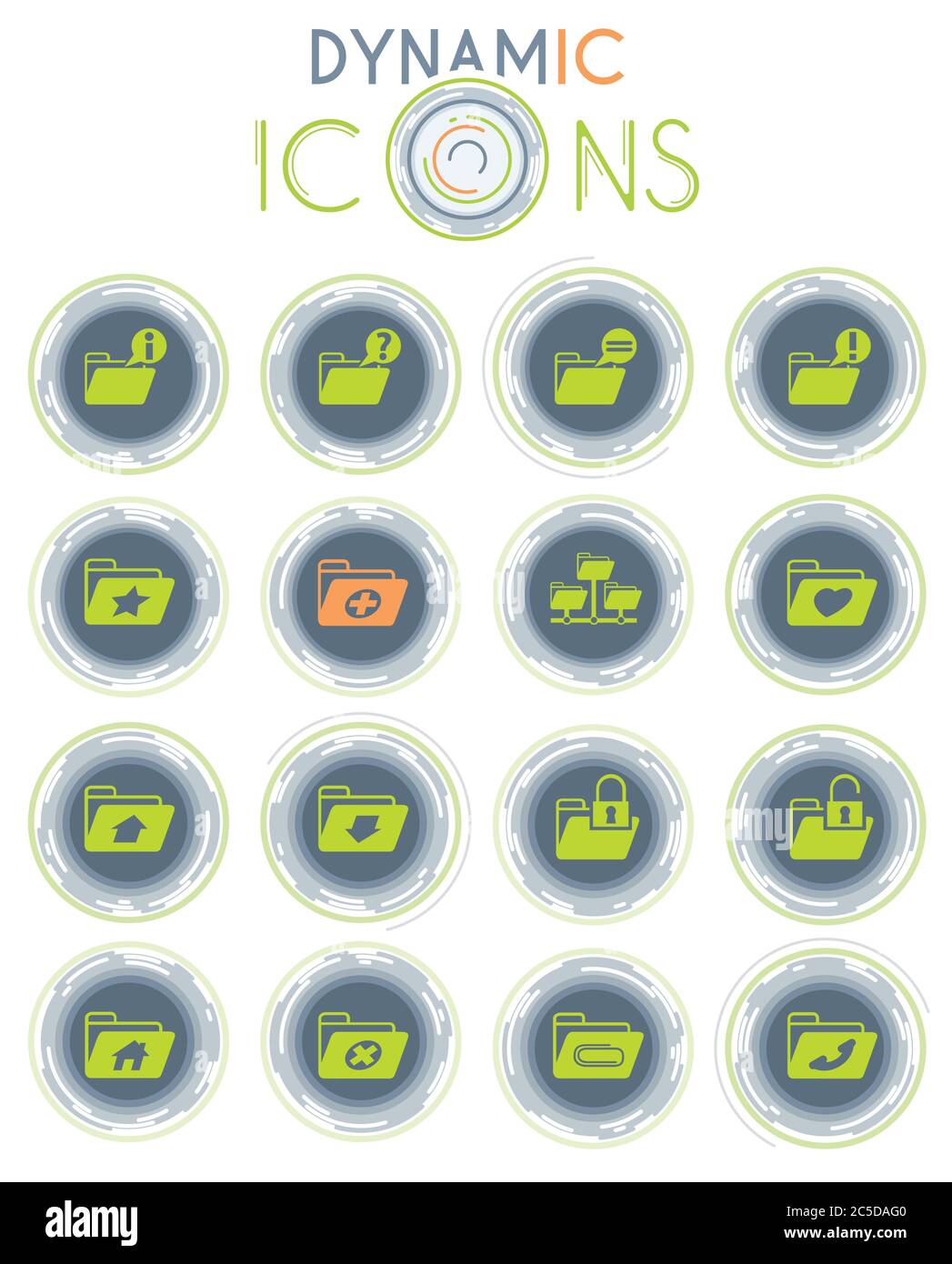 folders dynamic icons Stock Vector Image & Art - Alamy