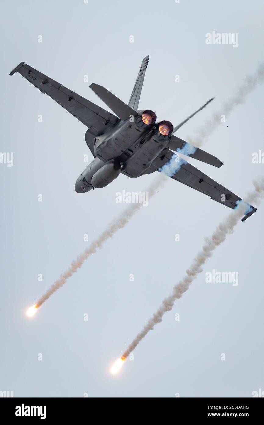 Royal Australian Air Force (RAAF) Boeing F/A-18F Super Hornet multirole ...