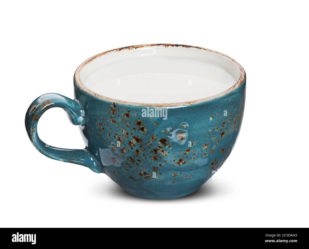 Cup of fresh milk isolated on white background with clipping path Stock ...